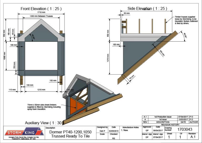 Full GRP Apex Roof Dormers - Stormking