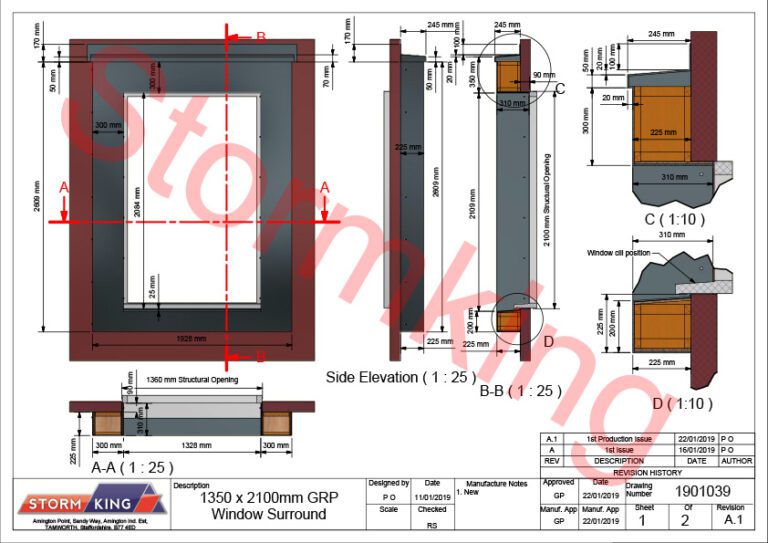 GRP Window Surrounds - Stormking